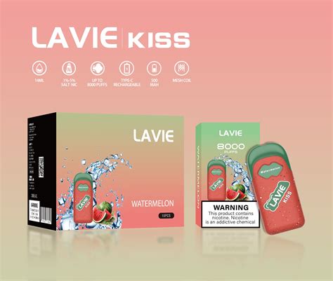 Lavie Kiss Disposable Vape Replaceable Pod Big Puffs 8000 Wholesale