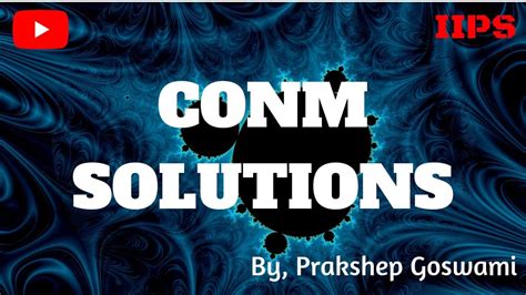 computer oriented numerical method conm solutions prakshep goswami