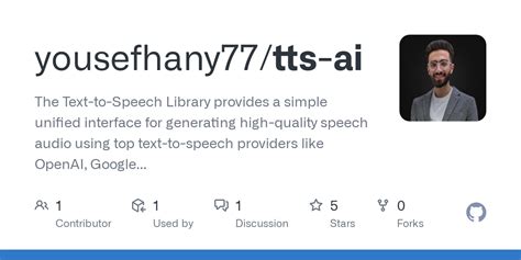 GitHub Yousefhany Tts Ai The Text To Speech Library Provides A Simple Unified Interface For