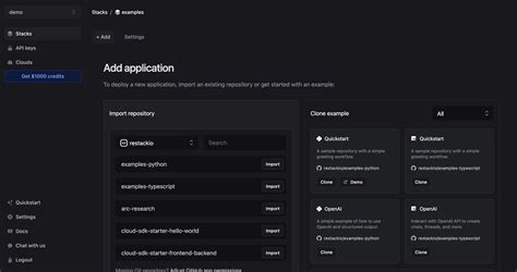 Applications Restack