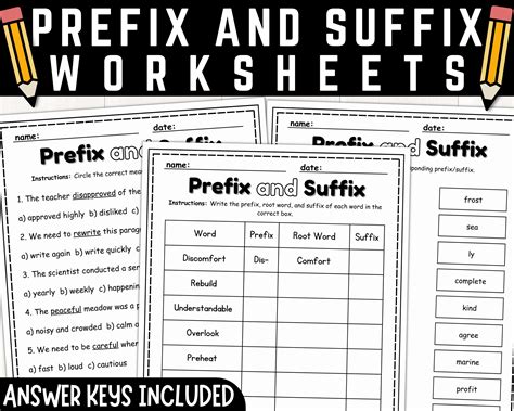 Prefix And Suffix Coloring Pages 2025