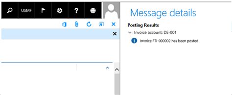 messaging apis action center message bar and message details