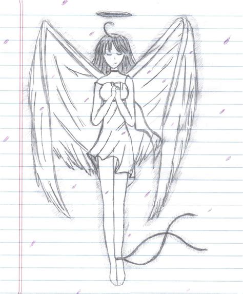 Easy Anime Angel Girl Drawing
