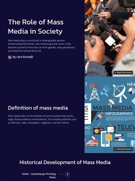 The Role Of Mass Media In Society Pdf Mass Media Public Opinion