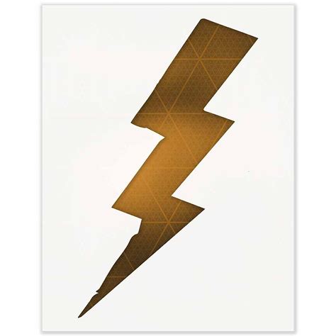 Lightning Bolt Stencil Reusable Mylar Template For Wall Wood Canvas
