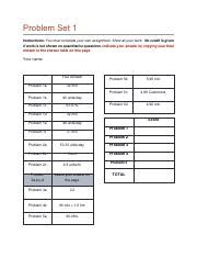 Problem Set Pdf Problem Set Instructions You Must Complete Your Own Assignment Show All