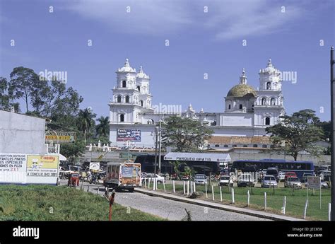 Guatemala Esquipulas Basilica Street Scene Central America Latin