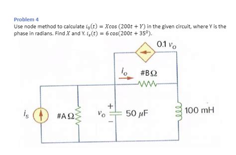 Solved Problem 4use Node Method To Calculate
