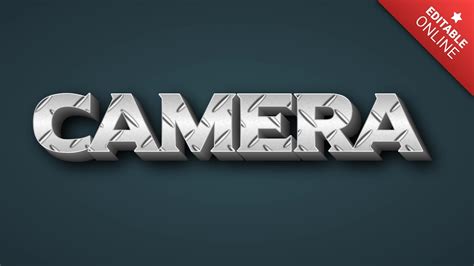 Camera Iron Man 3d Text Effect Generator