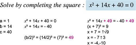 Quadratic Equations Worksheets