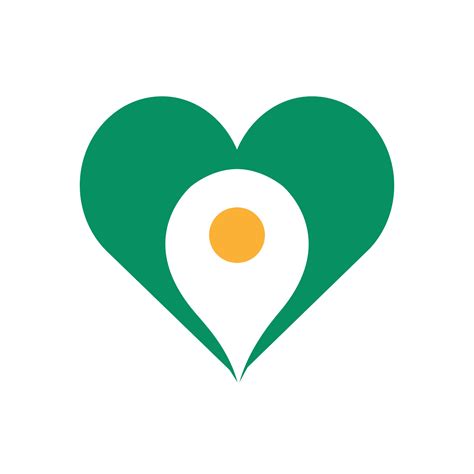 Love Point Location Mark Logo Design Travel Logo With Map Pointer Sign And Heart Gps Location