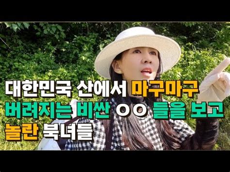 대한민국 산에서 난생 처음 경험하고 먹어 본 ㅇㅇ 들을 보고 놀란 북녀들 YouTube