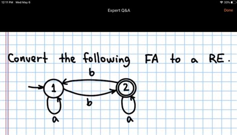 solved correction the following is a dfa this dfa must be