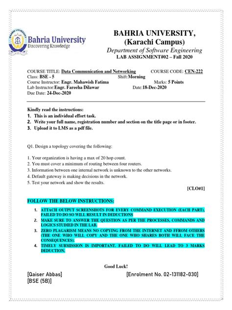 Data Communication Assignment 2 Pdf