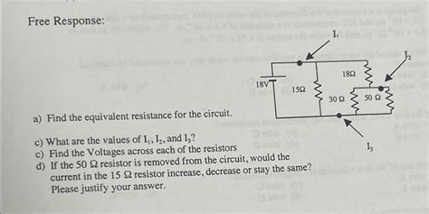 Solved Free Response A Find The Equivalent Resistance For Chegg Com
