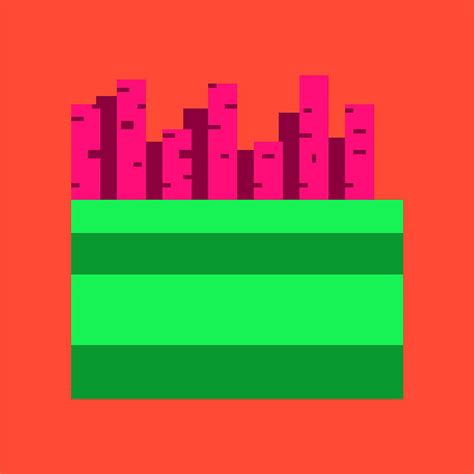 평면 스타일 감자 튀김 벡터에서 픽셀 아이콘 Ai Eps Uidownload