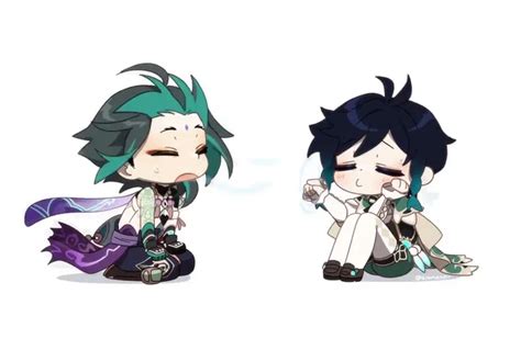 Venti And Xiao Genshin Impact Drawn By Kiamonoii Danbooru