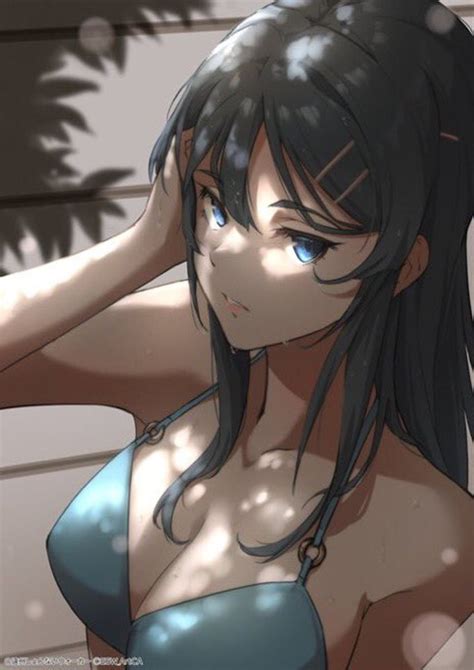 Rule 34 1girls Black Hair Female Sakurajima Mai Seishun Buta Yarou Wa