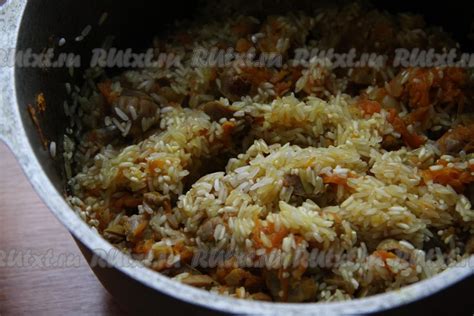 Плов с куриными желудками: 6 фото в рецепте