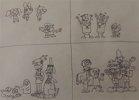 Random Cartoon Network Crossover Drawings 2 By Fazbearandmariofan99 On