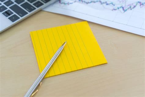 Premium Photo Blank Post Note Paper Sheet Or Sticky Sticker With