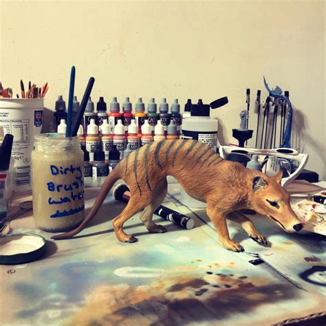 3d Print Of Thylacine Tasmanian Tiger Thylacinus Cynocephalus By
