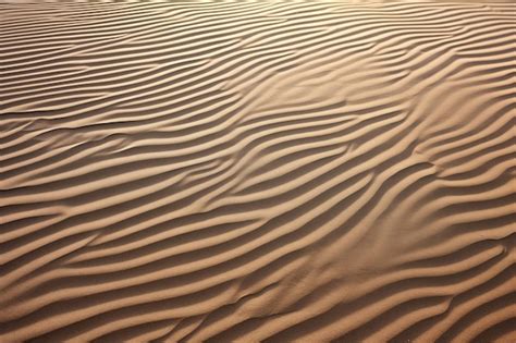Premium Photo A Closeup Of Ripples In Sand Dunes