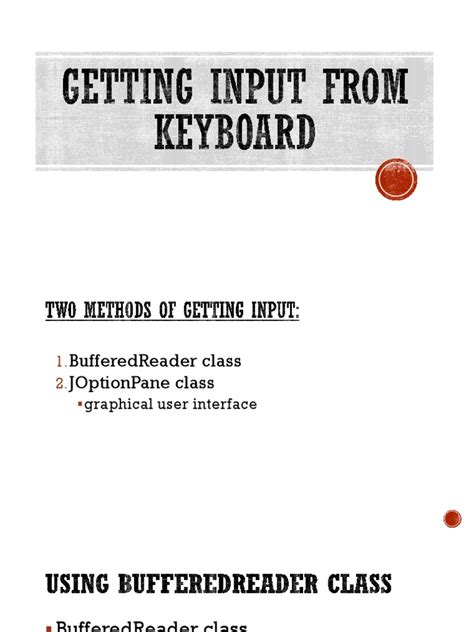 Java Input With Bufferedreader And Joptionpane Pdf Class Computer