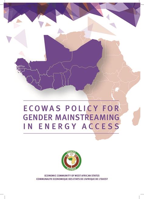 Ecowas Policy For Gender Mainstreaming In Energy Access Global South