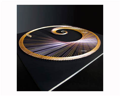 Fibonacci Spiral String Art Mandala Sacred Geometry Meditation Home