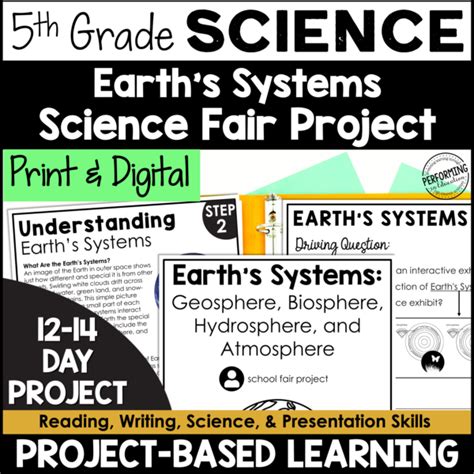 5th Grade Pbl Science Earths Systems Science Fair Project Performing In Education