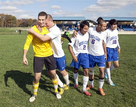 Nick Waite Celebrating Win Over Heartland In Regional Womens Soccer Mens Soccer Soccer Team