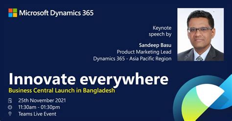 Sandeep Basu On Linkedin Dynamics365 Erp Cloud Businesscentral