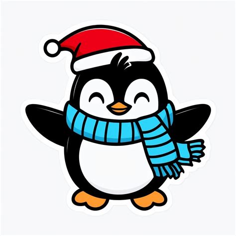 Cute Cartoon Penguin Character Illustration Sticker Playground
