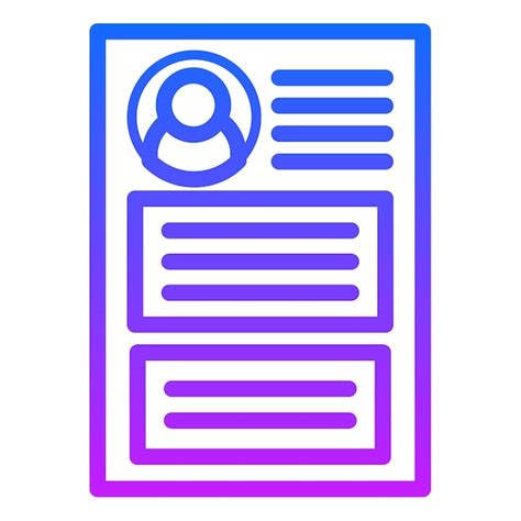 Reanudar La Ilustración Vectorial Vector Premium