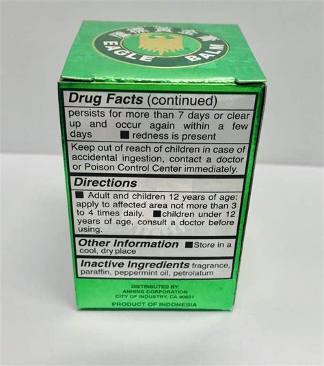 Eagle Brand Green Balm 0705 Ounce 20 Gram 1