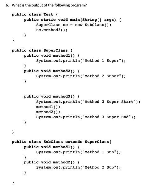 Solved What Is The Output Of The Following Program Chegg