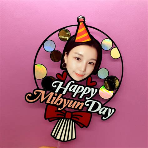 풍선 사진 케이크 토퍼 레터링 포토 생일 아이디어스