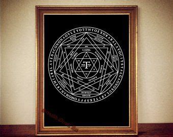 The Grand Pentacle Of Solomon Print Adonai Elohim Tetragrammaton