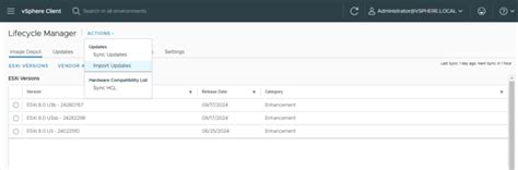 Vcf 5211 Nsx 4211 And Esxi 80u3c Vlcm Upgrade Vtam