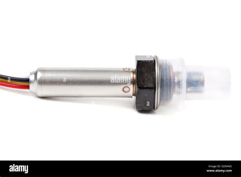 Oxygen Sensor Lambda Sensor For The Car Close Up Isolate On White Stock Photo Alamy