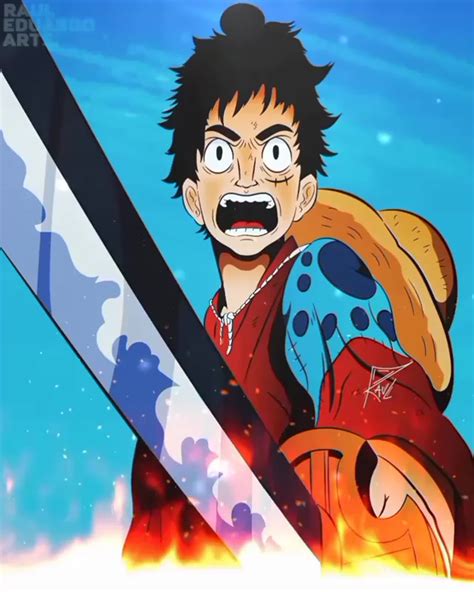 Artstation Luffy In Battle Wano