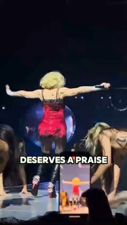 Madonna Fell Off The Stage Madonna Falling Stage Fail Failvideo