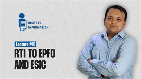 Lecture RTI To EPFO AND ESIC YouTube