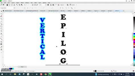 corel draw tips and tricks vertical text with a twist youtube