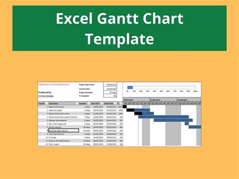 excel gantt chart template for tracking project tasks