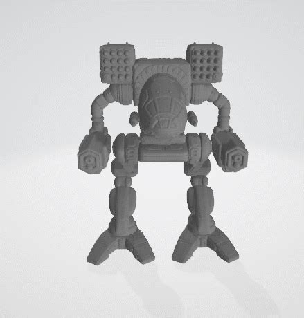 Archivo Stl Timberwolf Madcat Guerrero Robot Modelo En Miniatura Para