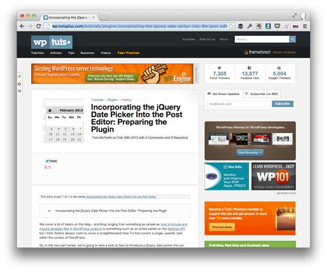 Incorporating The JQuery Datepicker In WordPress Tom McFarlin Tom McFarlin
