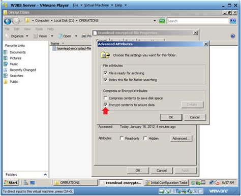 Windows Server Lesson Using Windows Basic Encryption