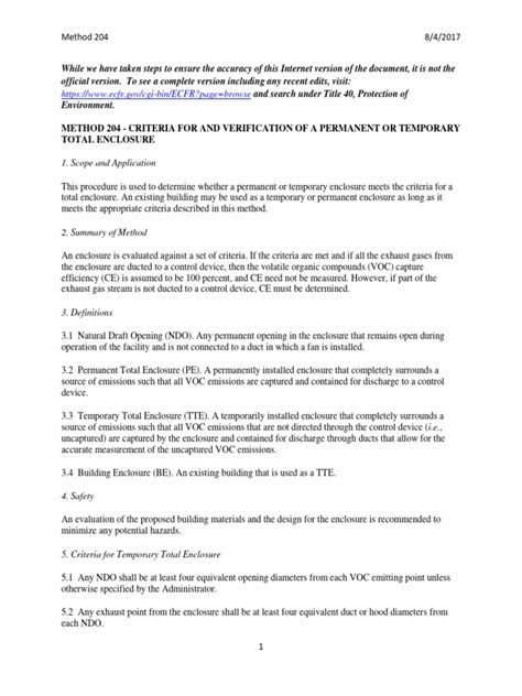 Epa Method 204 Pdf